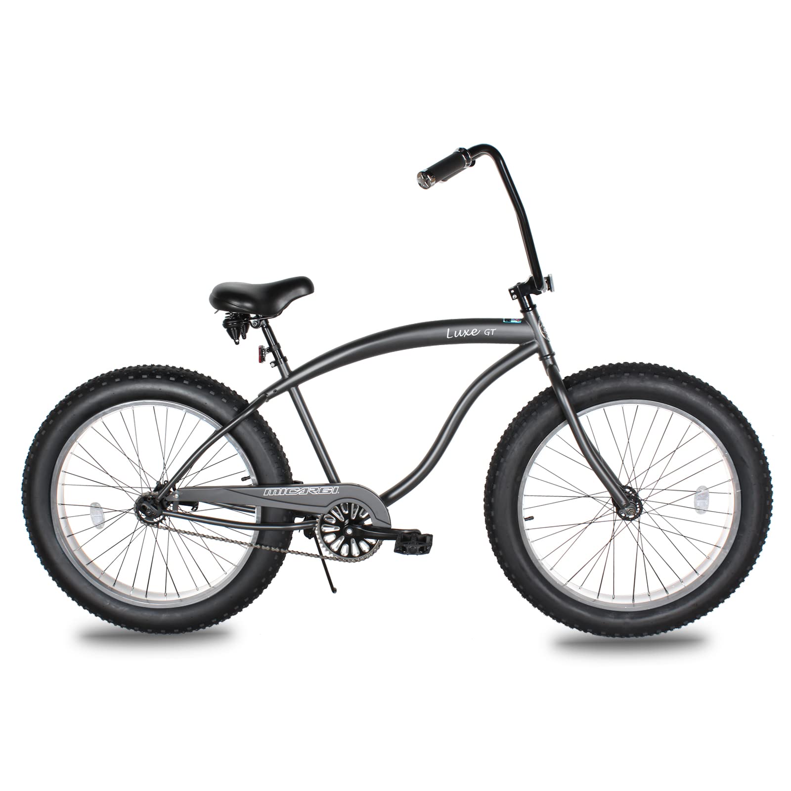 MICARGI Luxe 26 inch Beach Cruiser Bike for Men, Steel Frame