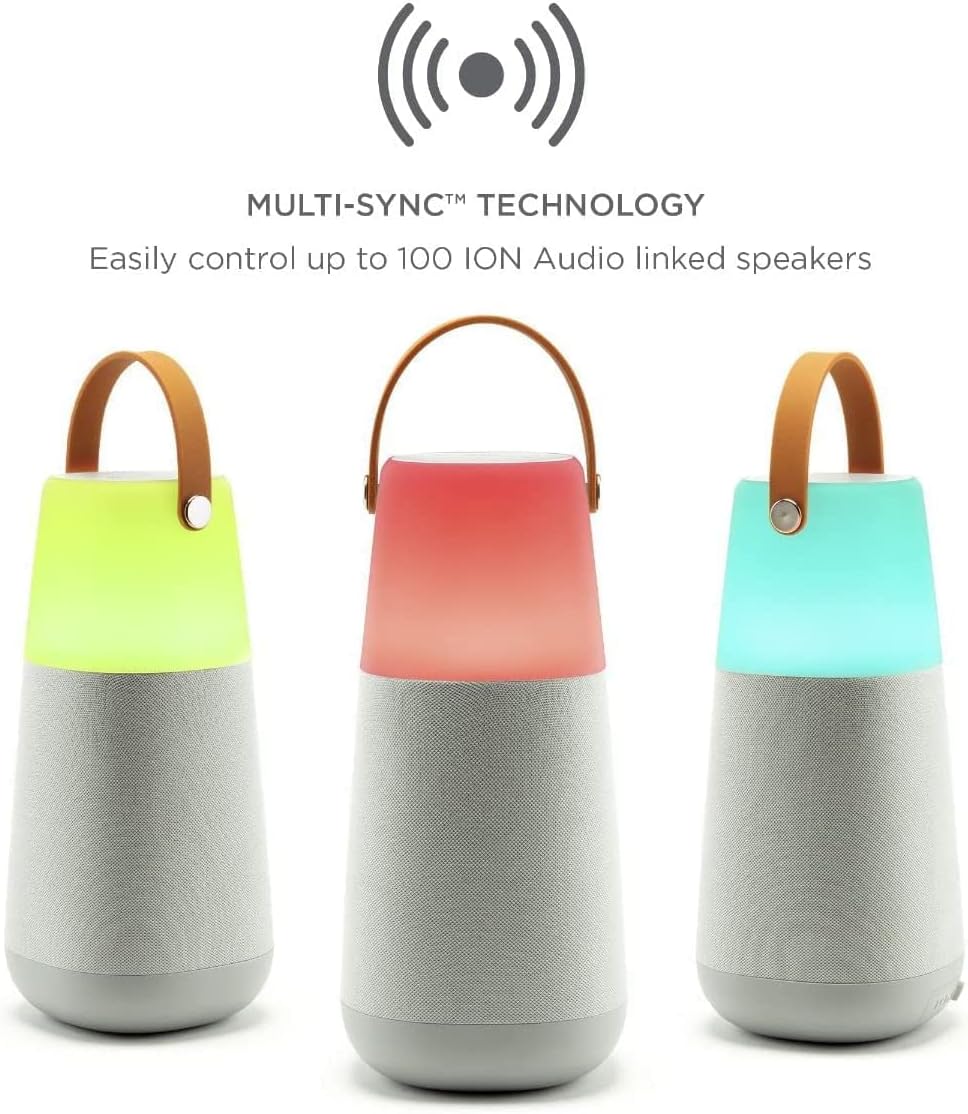 Ion Audio Bright Max Indoor/Outdoor 360 Degree Bluetooth Speaker (Renewed)