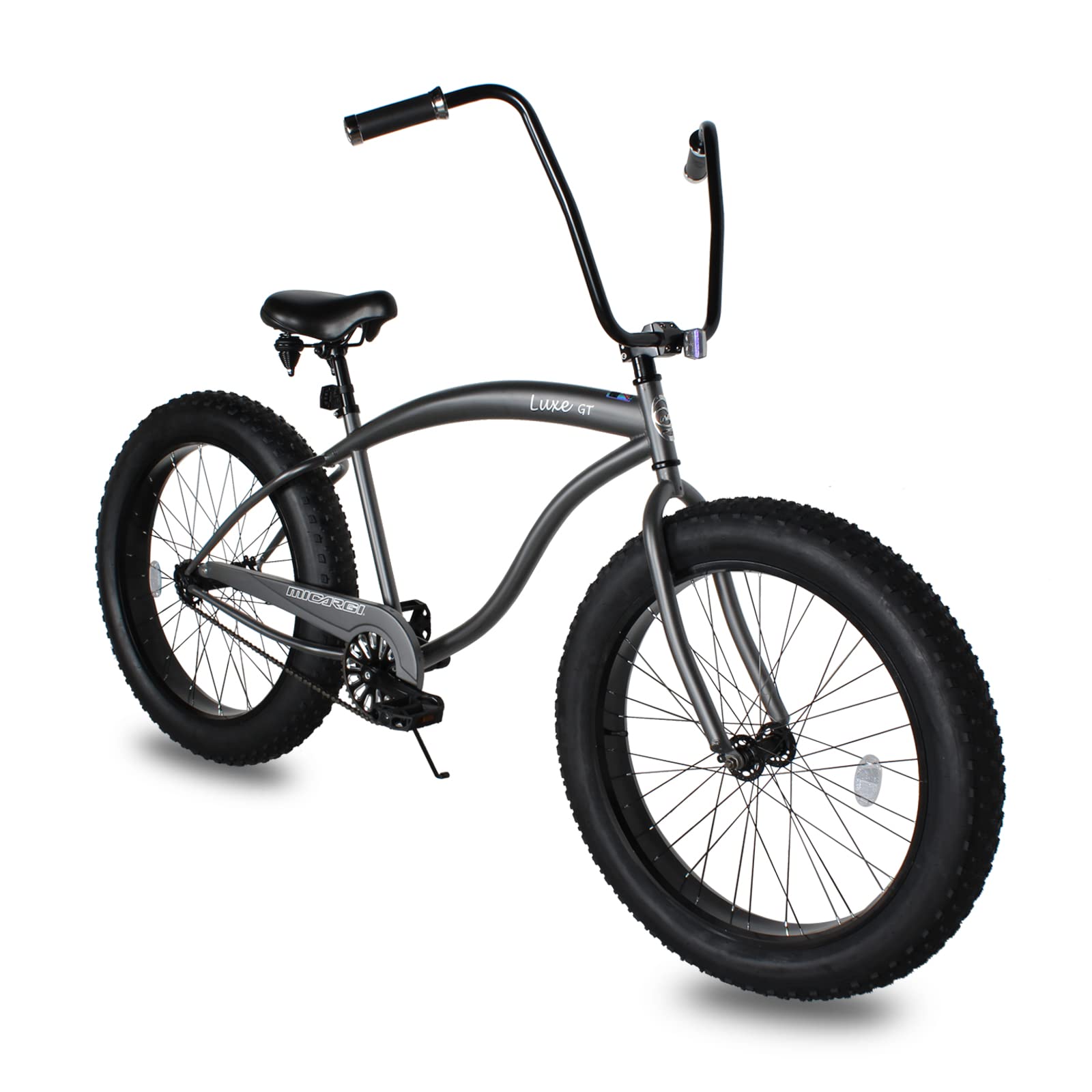 MICARGI Luxe 26 inch Beach Cruiser Bike for Men, Steel Frame