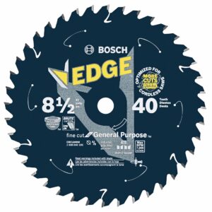 bosch cbcl840m 8-1/2" 40 tooth edge cordless circular saw blade for general purpose