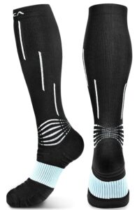 neenca compression socks, medical athletic calf socks for injury recovery & pain relief, sports protection—1 pair, 20-30 mmhg