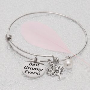 Kivosliviz Granny Bracelet Gifts for Women a Granny Present Ideas Best Granny ever Bangle Braclets Jewelry Granny Bracelet