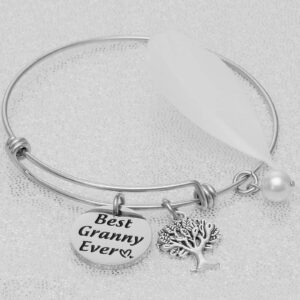 Kivosliviz Granny Bracelet Gifts for Women a Granny Present Ideas Best Granny ever Bangle Braclets Jewelry Granny Bracelet