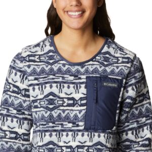 Columbia Women's West Bend Crew, Nocturnal 80S Stripe Print, Medium