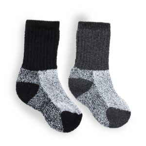 Debra Weitzner Kids Thermal Socks for Boys Girls Warm Winter Boot Socks 2 Pack Insulated Socks