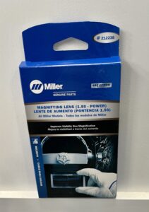 pfanstiehl pack of 2 welding helmet magnifying lens, 1.50 genuine miller parts 212238