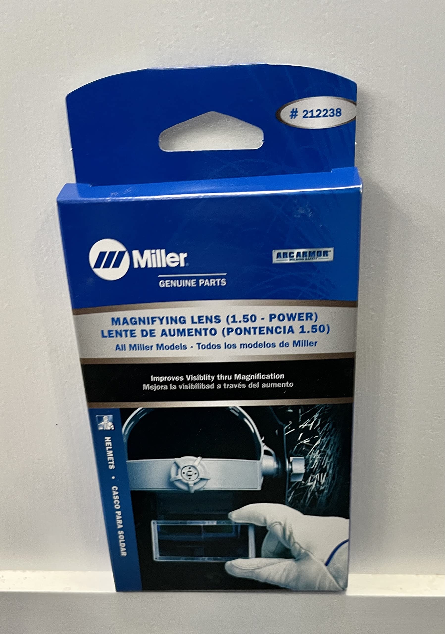 Pfanstiehl Pack of 2 Welding Helmet Magnifying Lens, 1.50 Genuine Miller Parts 212238