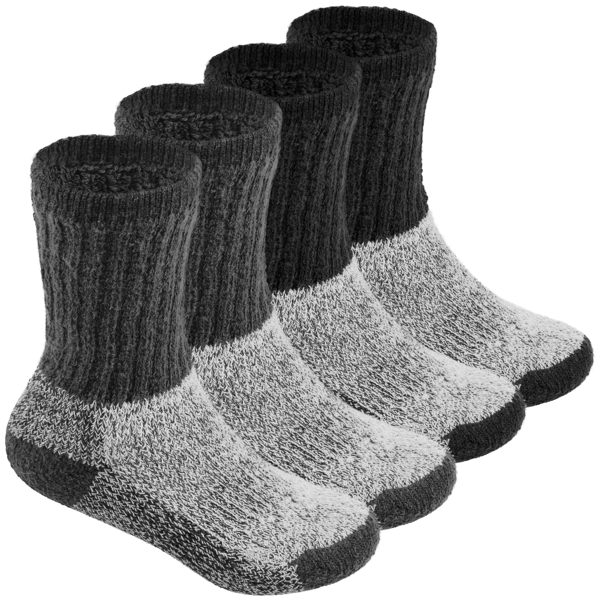 Debra Weitzner Kids Thermal Socks for Boys Girls Warm Winter Boot Socks 2 Pack Insulated Socks