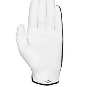 Callaway Golf X Spann Glove (Worn on Left Hand, Standard, Medium/Large, White)