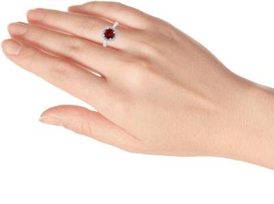 55Carat Natural-Garnet Gemstone Solitaire Ring 925 Sterling-Silver Unique Design