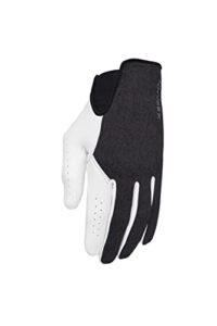 callaway golf x spann glove (worn on left hand, standard, medium/large, white)