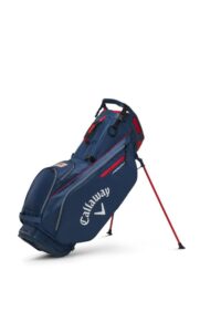 callaway golf 2022 fairway 14 stand bag, navy/red/usa color, large