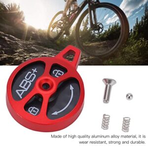 Drfeify BOLANY Aluminum Bicycle Fork Lock Cover Shoulder Control Shock Absorber Speed Lock Cover Cap Bicycle Shoulder Control Accessory, red