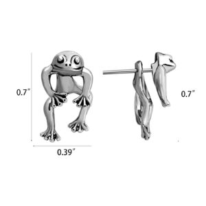 Frog Earrings Gifts Stuff for Women Trendy Frogs Ear Cuff Animal Studs Earrings Cute Stuff Frog Jewelry Gifts Stocking Stuffers for Women