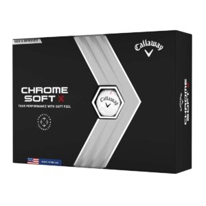 callaway golf 2022 chrome soft x golf balls, white