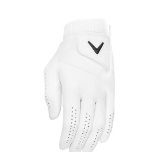 Callaway Golf Tour Authentic Glove (Worn on Left Hand, Ladies, Small, White 2022)