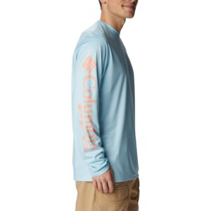 Columbia Men's Terminal Tackle PFG Carey Chen Long Sleeve, Spring Blue/Offshore Slam, X-Large