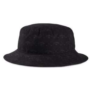 callaway golf bucket hat (l/xl, black/charcoal)