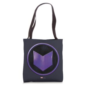 marvel hawkeye purple arrow icon tote bag