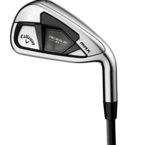 Callaway Golf Rogue ST Max Iron Set (Right Hand, Steel Shaft, Regular Flex, 5 Iron - PW, AW, Set of 7 Clubs)