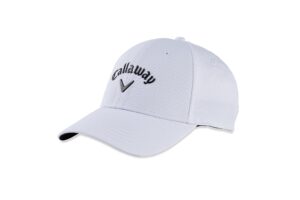 callaway golf 2022 liquid metal adjustable hat, adjustable size, white/black color