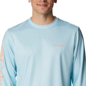 Columbia Men's Terminal Tackle PFG Carey Chen Long Sleeve, Spring Blue/Offshore Slam, X-Large