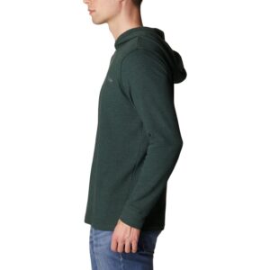 Columbia Men's Pine Peak Waffle Hoodie, Spruce Heather, Medium