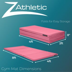 Z ATHLETIC Kip Bar and Folding Gymnastics Mat, 4 Ft x 8 Ft x 2 in