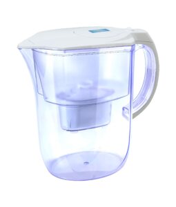 ehm ultra premium alkaline water filter pitcher - 3.8l, activated carbon filter- bpa free, healthy, clean, & toxin-free mineralized alkaline water in minutes- up to 9.5 ph-2023 (white)