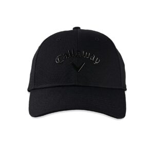 Callaway Unisex Adult Baseball Cap Hat, Black/Black