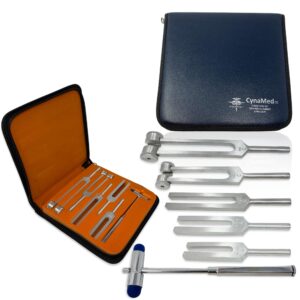 cynamed diagnostic tuning fork set with buck hammer