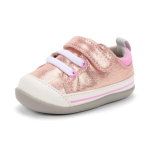 see kai run - stevie ii first walker shoe for infants, rose shimmer, infant 5