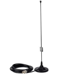 hys magnetic base mobile amateur antenna dual-band vhf 144/uhf 430mhz whip w/13 ft rg58 coax cable uhf-male/pl259 for motorola kenwood midland so239 mobile ham radios