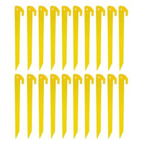 20x heavy duty plastic tent/awning pegs, tent stakes, sand stakes for beach, 300mm / 12inch length, camping caravan