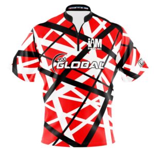 logo infusion dye-sublimated bowling jersey (sash collar) - i am bowling fun design 2032-9g - 900 global (x-large) multicolored