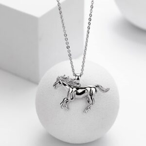 WIOY Horse Necklace 925 Sterling Silver for Women