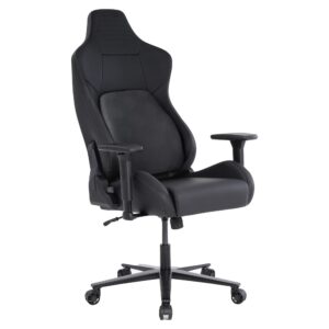 rs gaming™ vertex ergonomic faux leather high-back gaming chair, black, bifma compliant