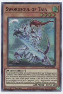 swordsoul of taia - bode-en004 - super rare - 1st edition