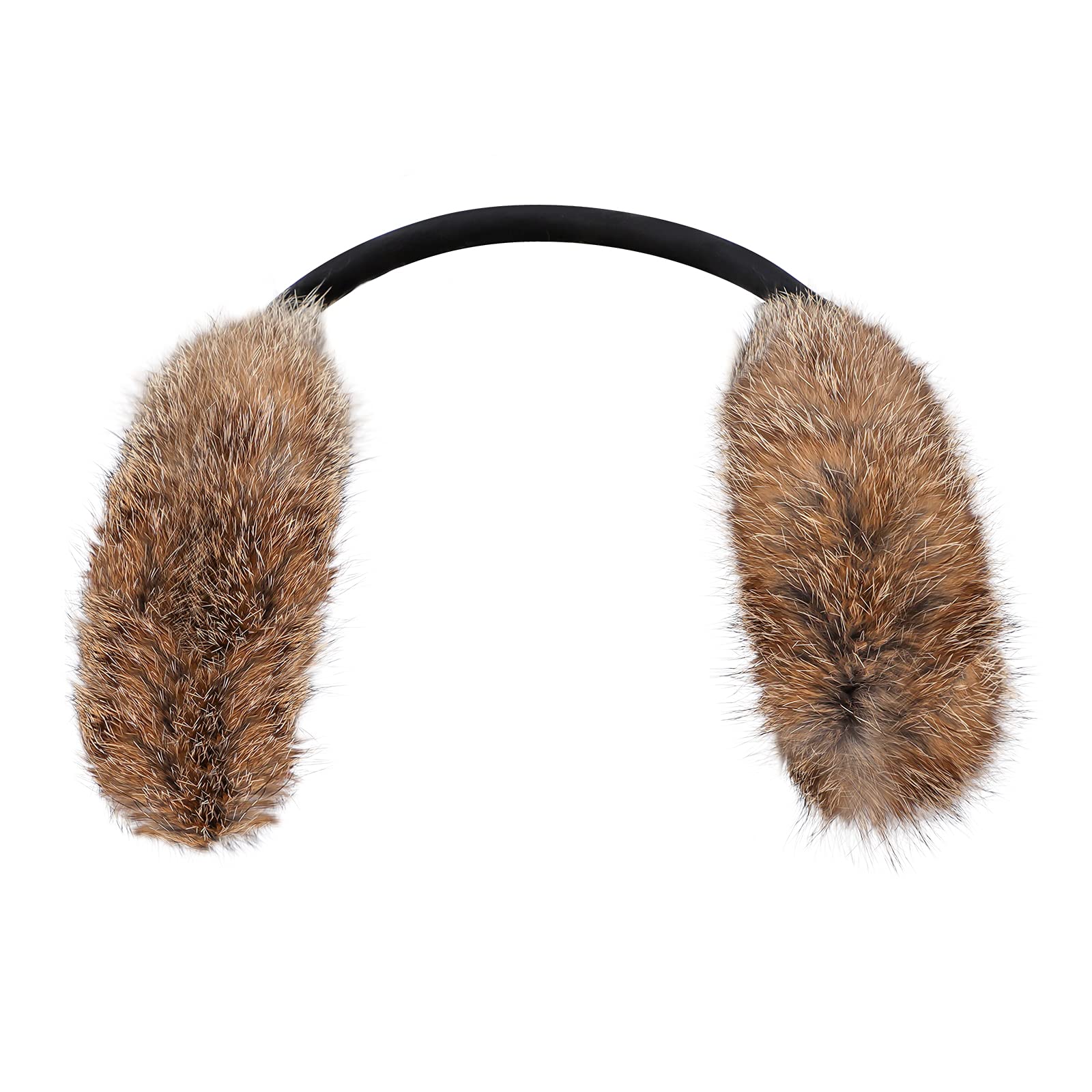 Clobeau Women Girls Faux Fur Earmuffs Earlap Christmas Reindeer Ear Warmers Muffs Cover (Brown)