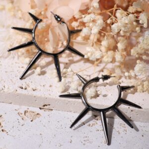 Sacina Gothic Punk Spike Earrings, Zinc Alloy Spike Earrings Pendant, Goth Jewelry Gift for Women, Men, Christmas Gift For Women, Men