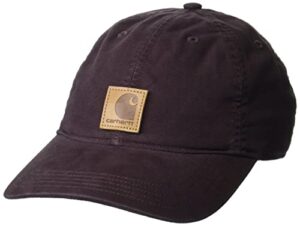 carhartt men's canvas cap, blackberry, one size