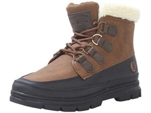 bass mens ridgeback wx outdoor rugged hiking boot, tan/brown, 10.5 m