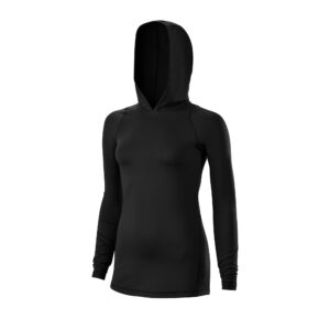 EvoShield Women's Lightweight Training Hoodie, Black, XX-Large