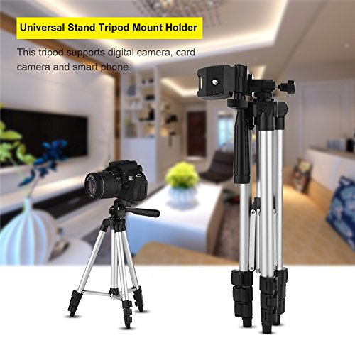 Velaurs Tripod Holder, Superior Performance Wear Resistant Premium Material Action Camera Tripod Exquisite Workmanship 360 Degree Rotating Handle for Smart Phone