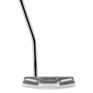 Bell II F-410 Full Offset Oversize Blade Golf Putter + Tacki-Mac Black Pistol Jumbo Flat Top Grip (Right, 36)