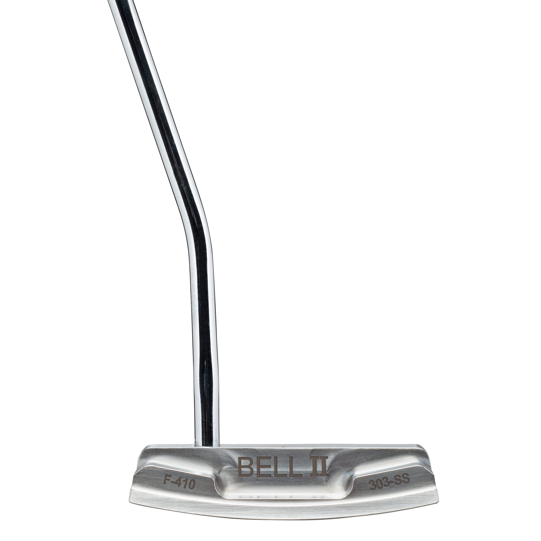 Bell II F-410 Full Offset Oversize Blade Golf Putter + Tacki-Mac Black Pistol Jumbo Flat Top Grip (Right, 36)