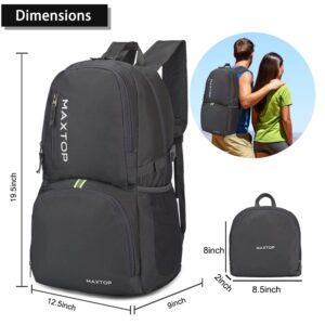 MAXTOP 40/50L Lightweight Packable Backpack for Hiking Traveling Camping Water Resistant Foldable Outdoor Travel Daypack