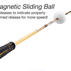 Momentus Speed Whoosh Golf Swing Trainer - Golf Swing Speed Trainer with Magnetic Sliding Timing Ball - Premium Swing Trainer Aid to Increase Golf Swing Speed 7 to 10 mph - Men's