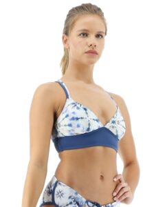 tyr women's standard brooke bralette for swimming, yoga, fitness, and workout, multi, large