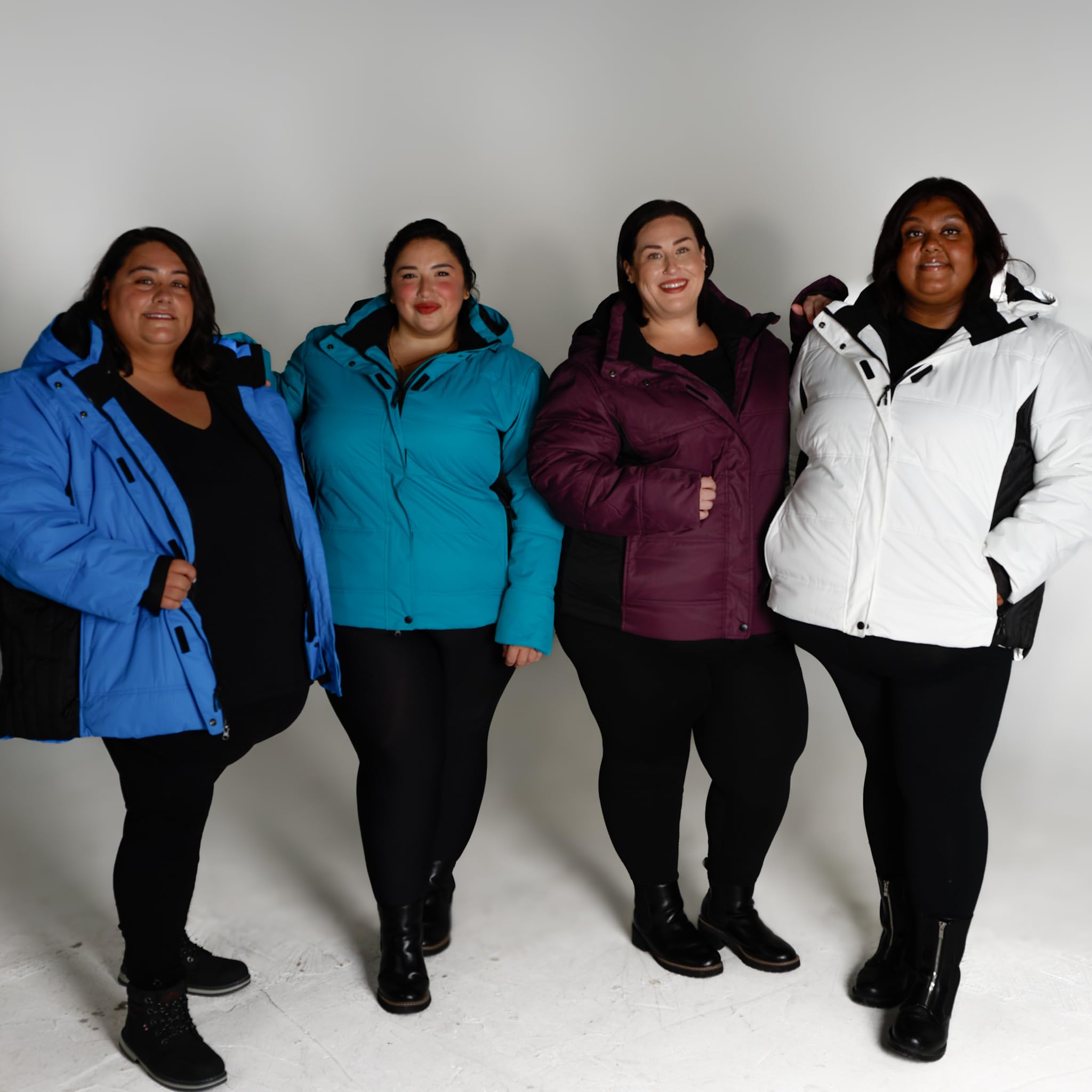 Snow Country Outerwear Womens Plus Size 1X-6X The Aspen Ski Coat Jacket (3X, Teal)